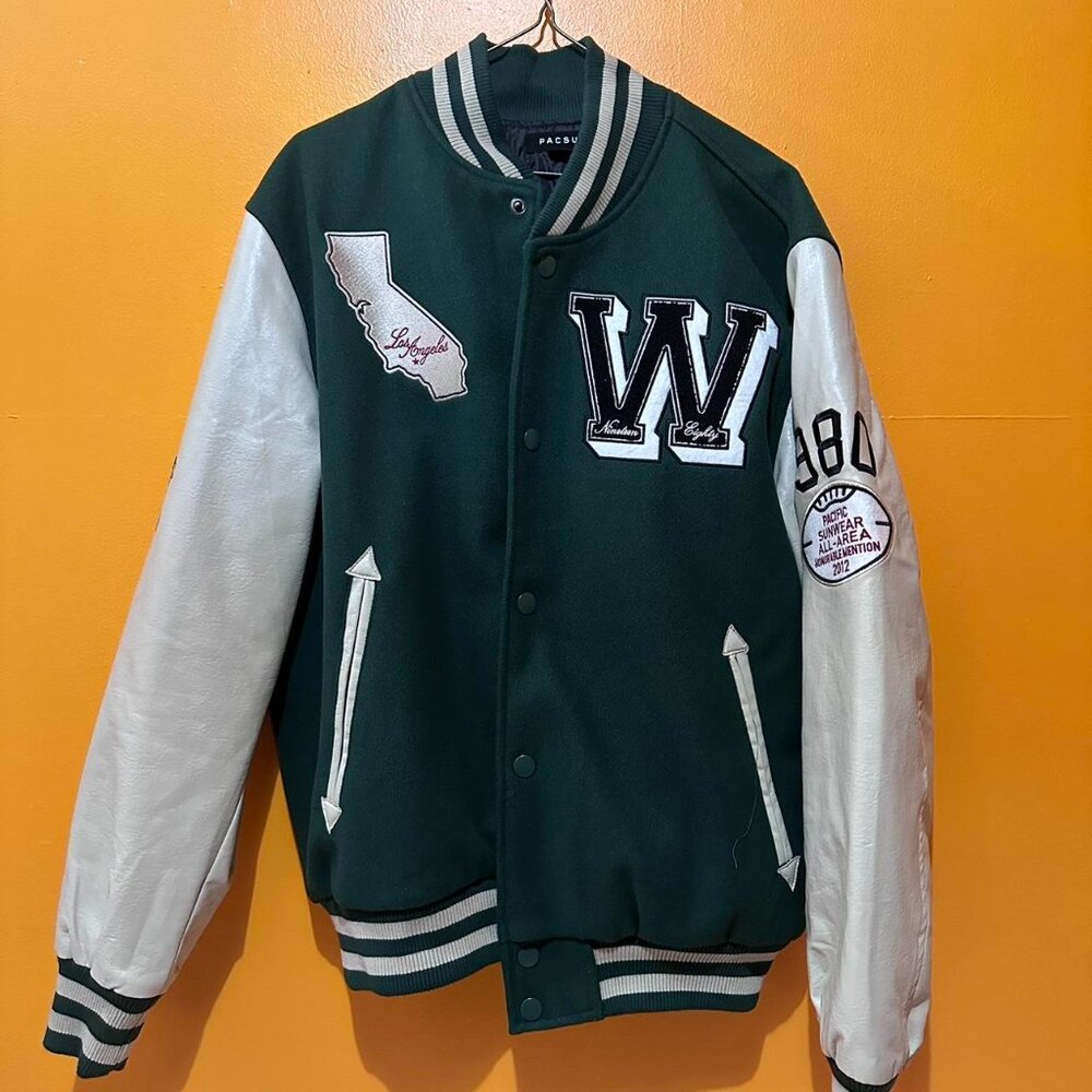Pacsun Social Varsity Jacket - Gem